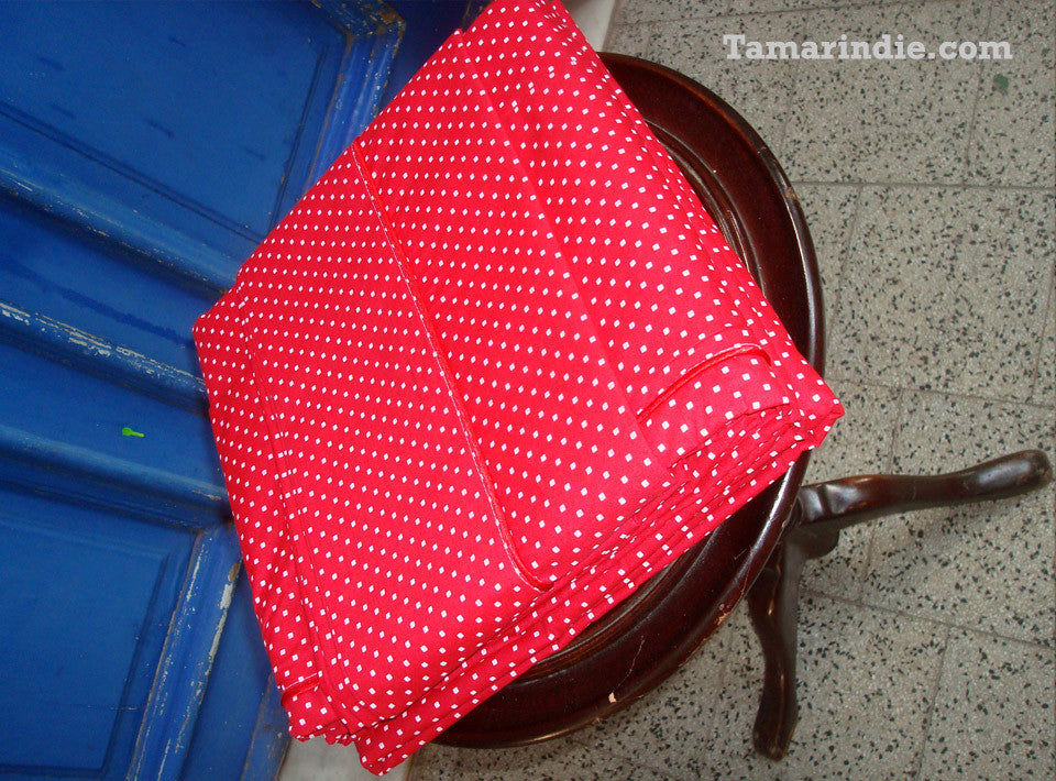 Red Single Bed Sheets Set | Tamarindie|تامارندي